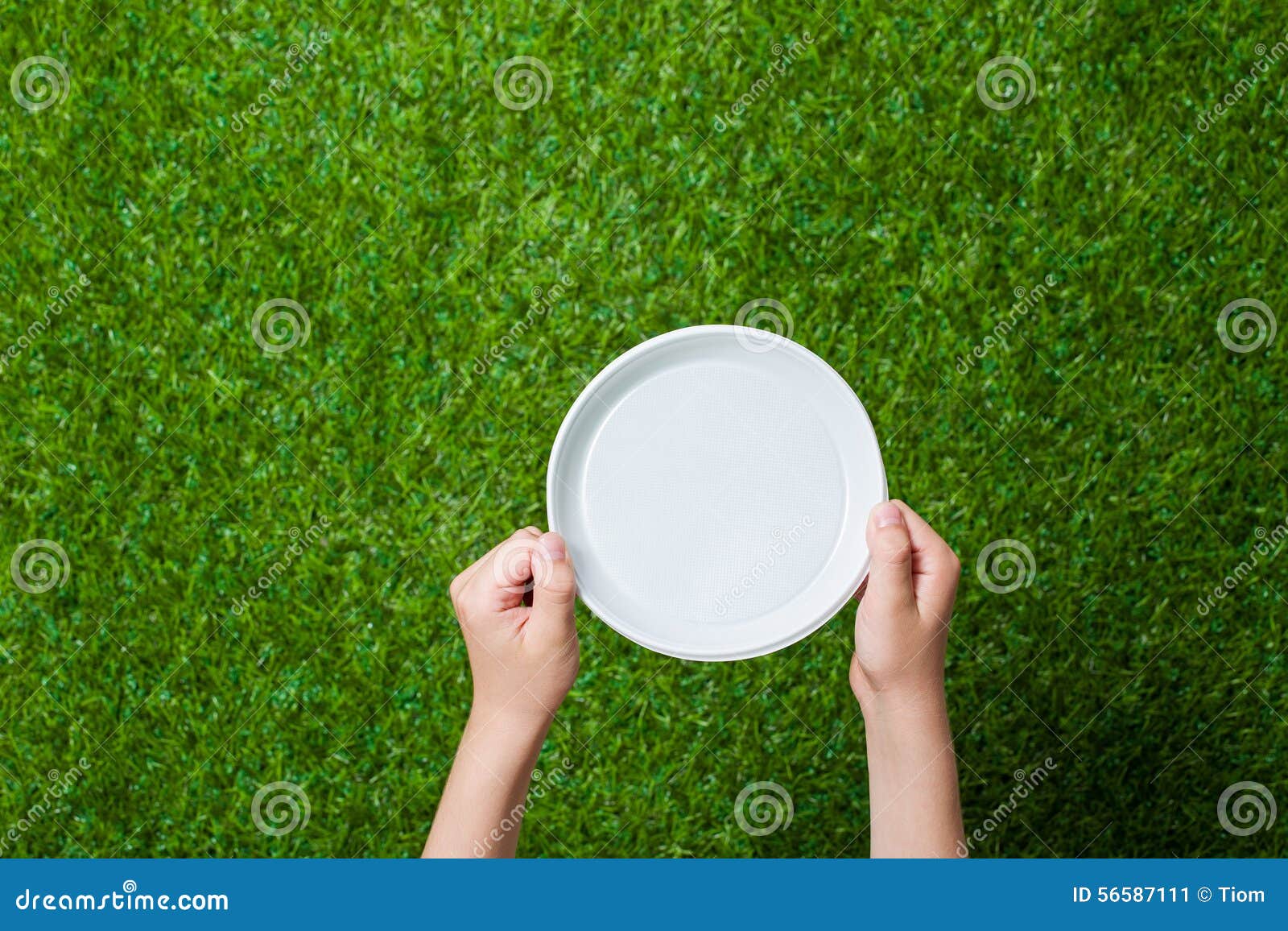 Mains Humaines Tenant Le Plat Vide Image stock - Image du endroit ...