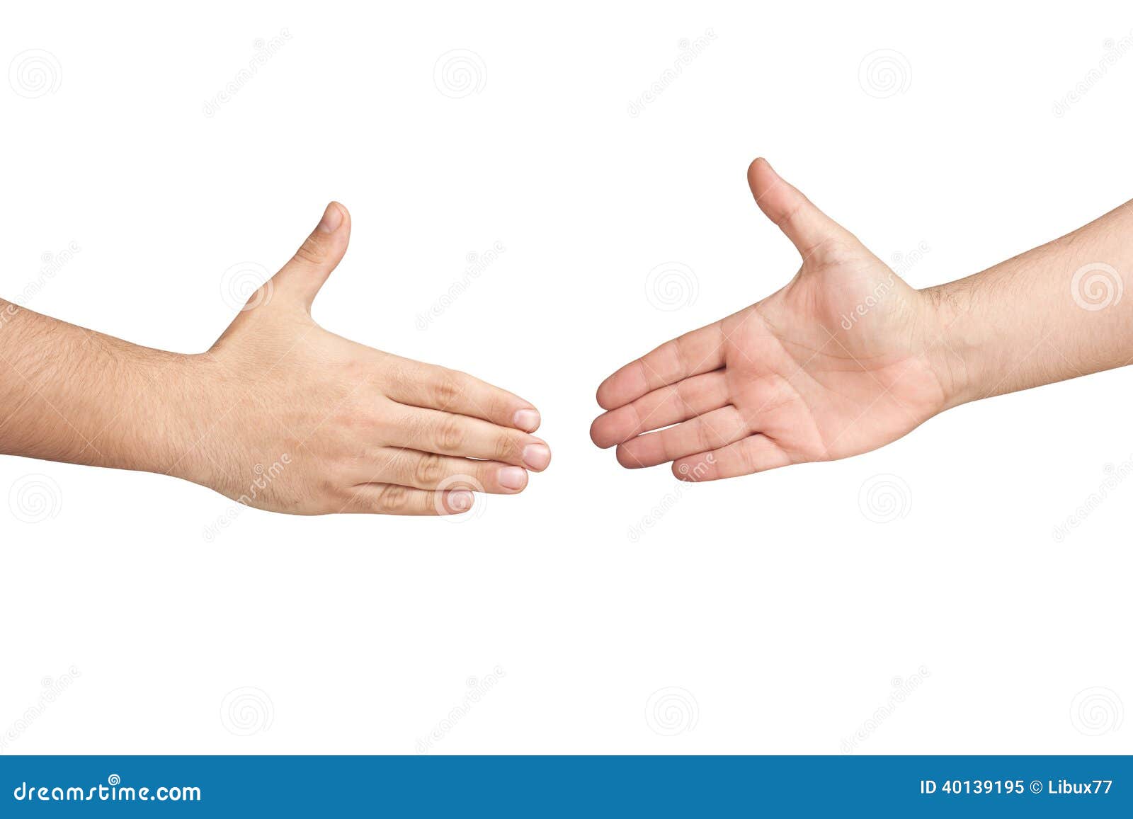 Mains Masculines De Poignée De Main D'isolement Image stock - Image du ...