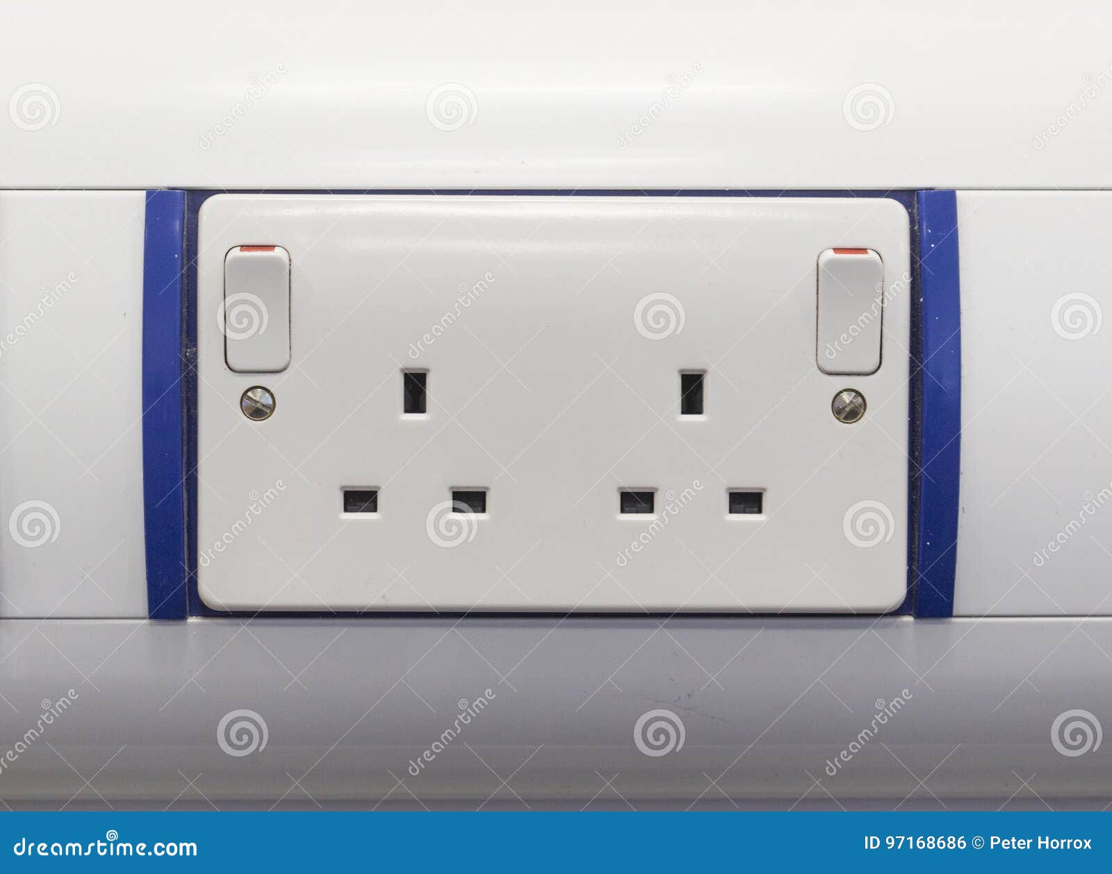 Mains Plug socket stock photo. Image of home, electricity - 97168686