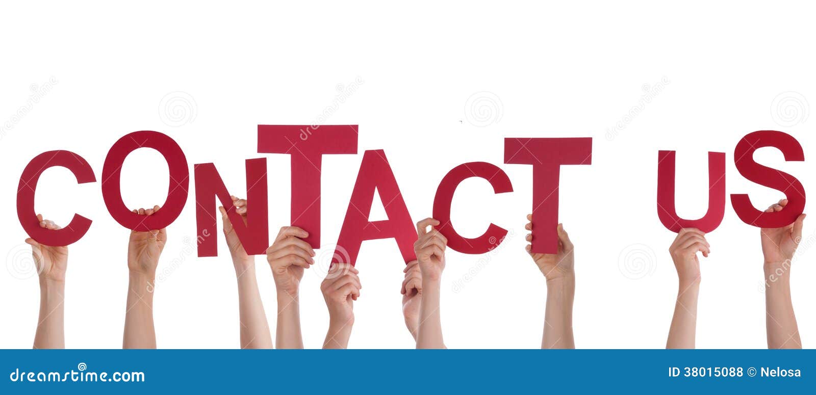 Mains Tenant Le Contactez-nous Photo stock - Image du affaires, message ...