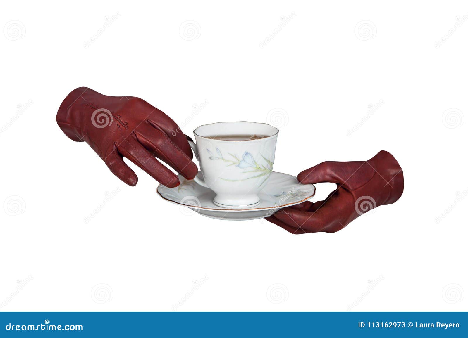Mains Tenant Une Tasse De Thé Image stock - Image du isolement ...