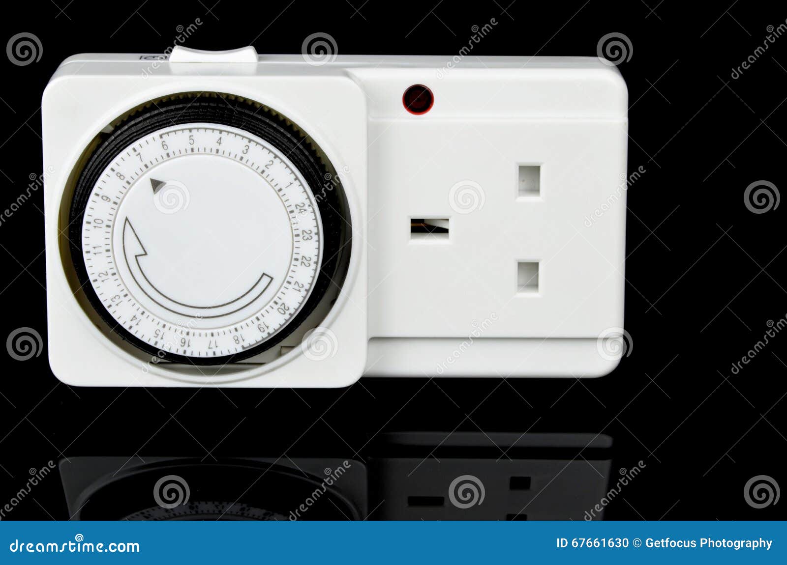 Mains Timer Adapter. UK Version Socket Stock Photo - Image of socket ...