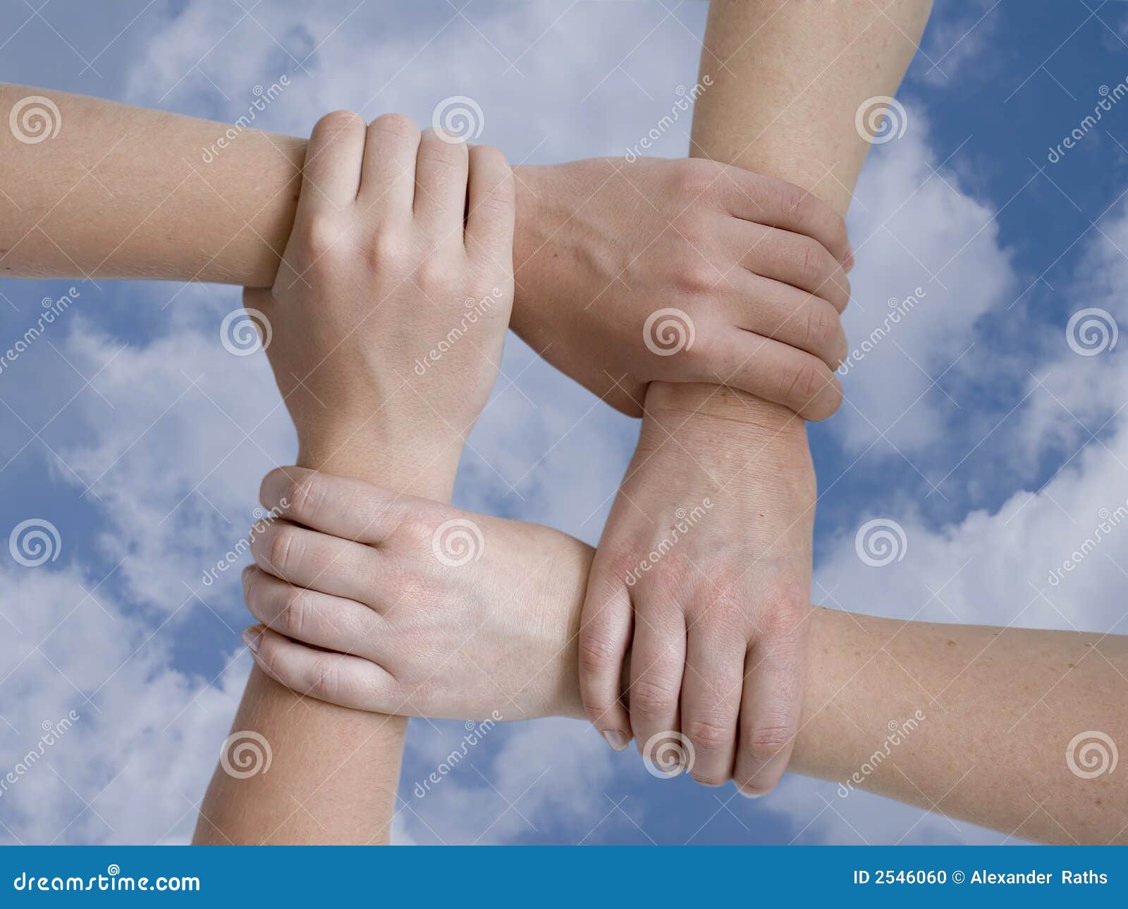 Mains unies photo stock. Image du solidarité, intense - 2546060