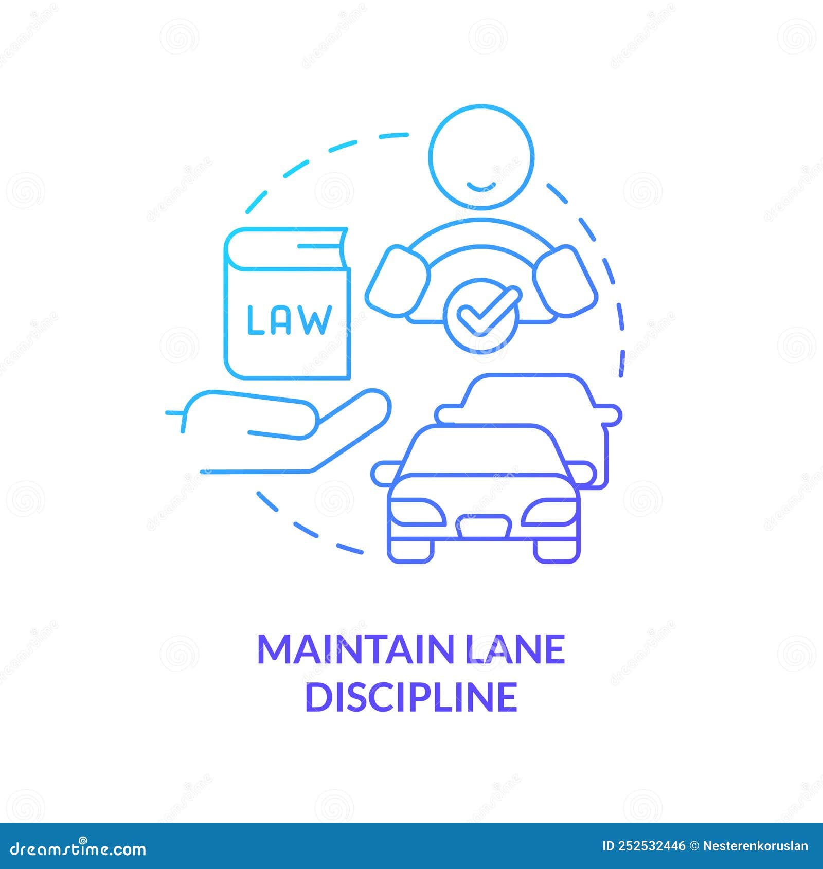 Common Driving Safety Rules Rectangle Infographic Template Vector ...