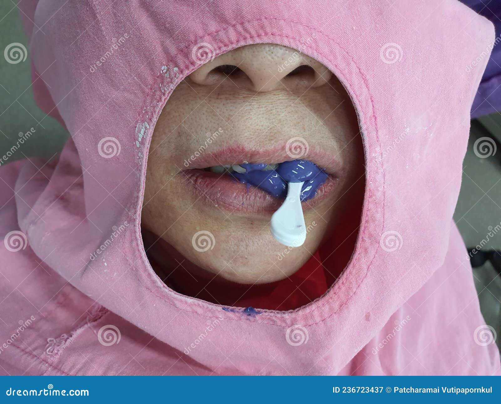 Maintaining Complete and Functional Teeth with Crowns Stock Image ...