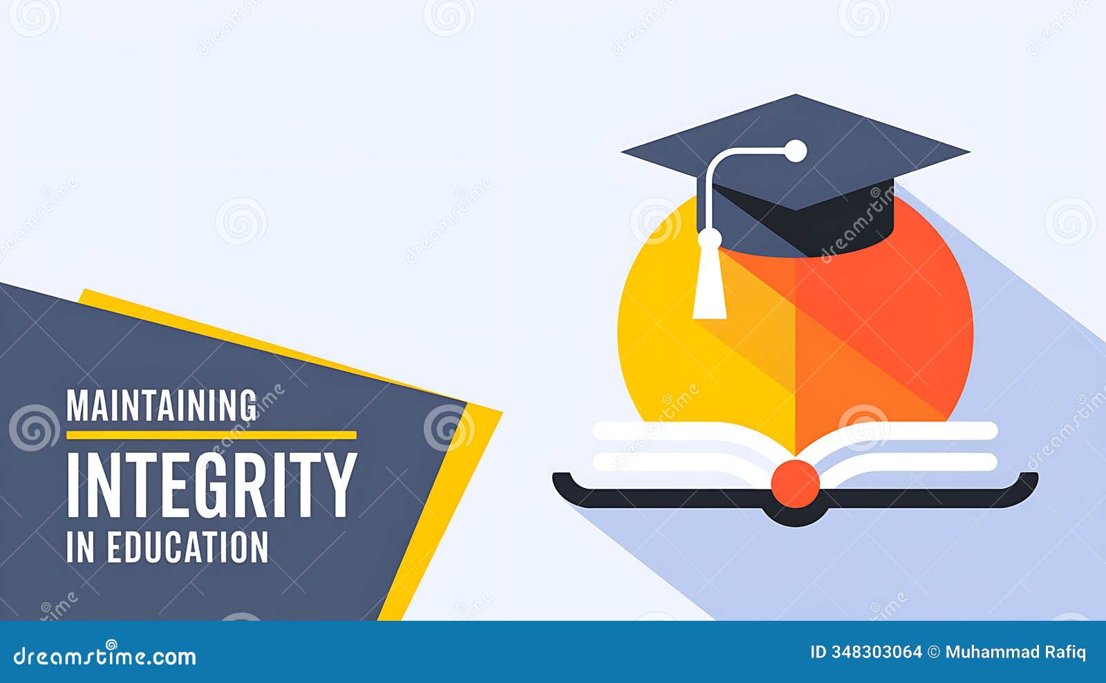 Maintaining Integrity in Education Stock Illustration - Illustration of ...
