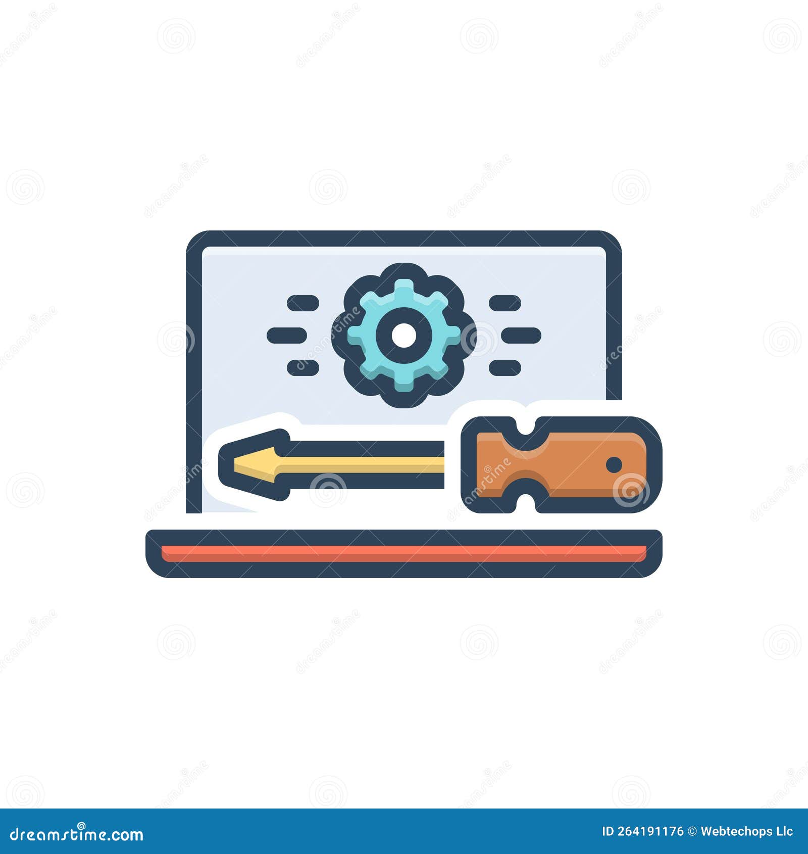 Color Illustration Icon for Maintains, Continue and Keeping Stock ...