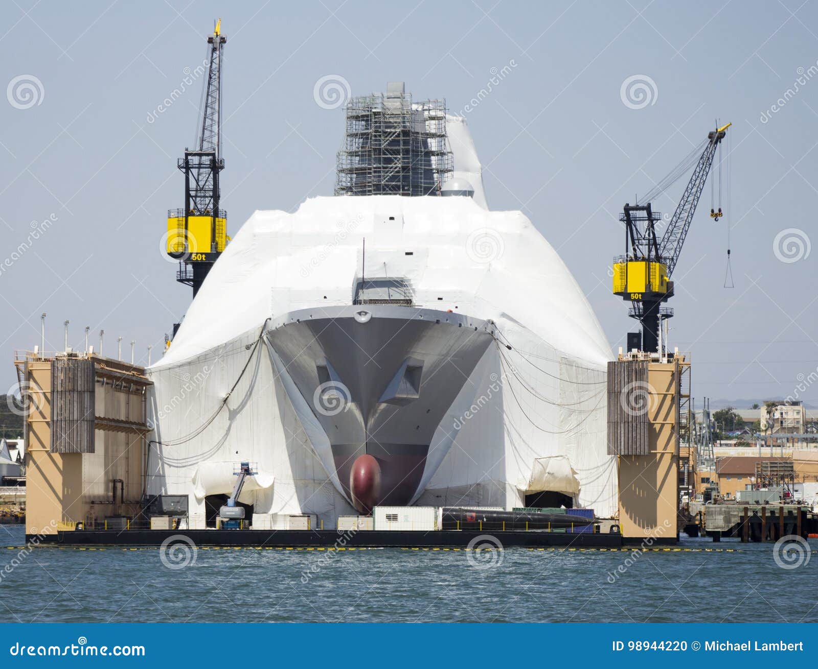 SAN DIEGO, CA - Construction on Navy Vessel Editorial Image - Image of ...
