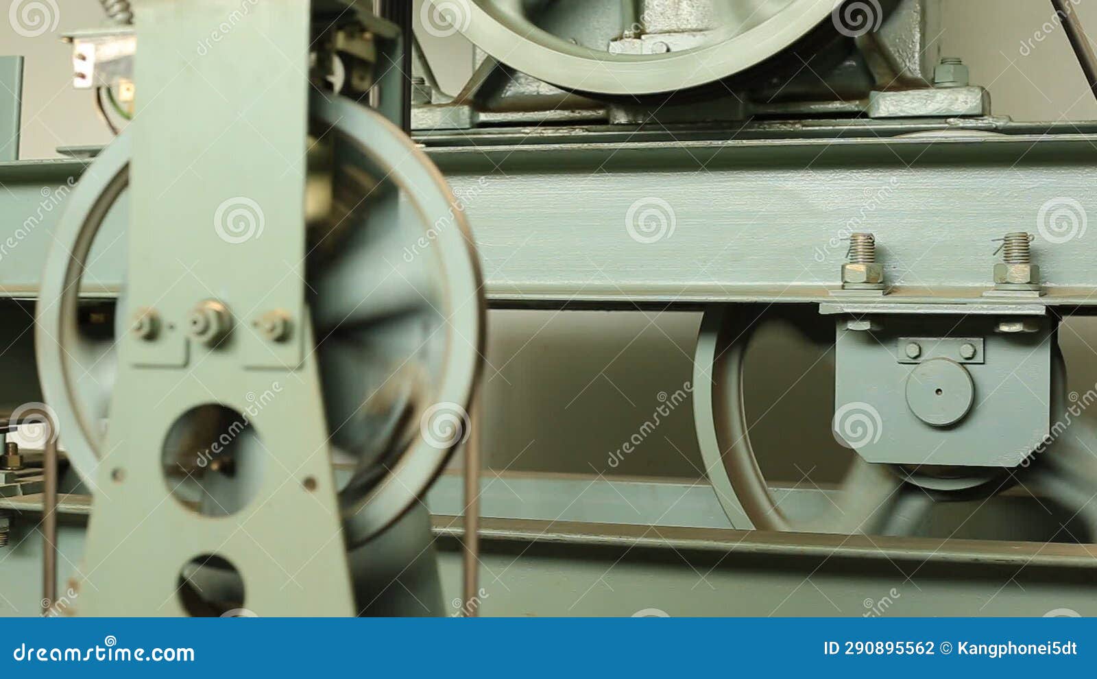 Maintenance of Elevator Shafts Cable Control. Elevator Transport Stock ...