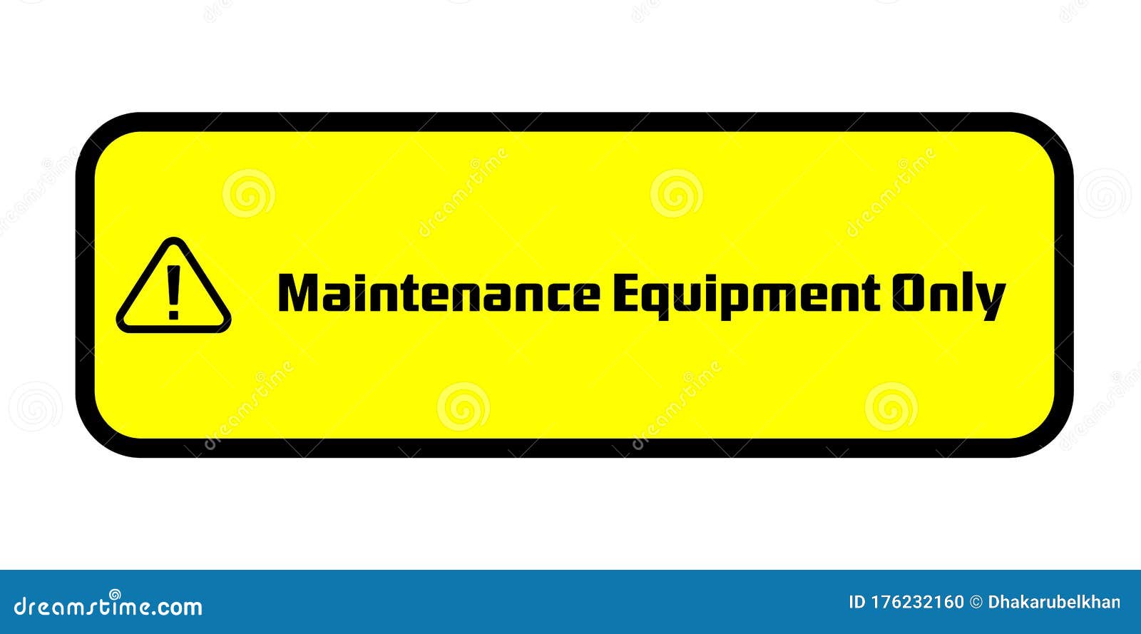 Maintenance Equipment Only Power Socket Warning Labels Vector ...