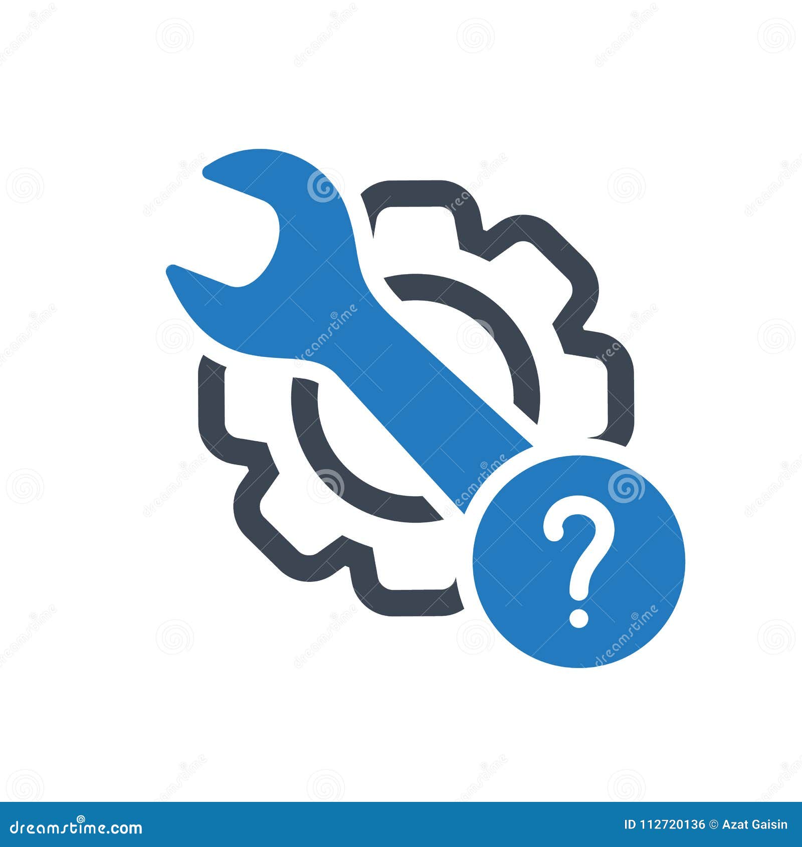 Maintenance Icon with Question Mark. Maintenance Icon and Help, How To ...
