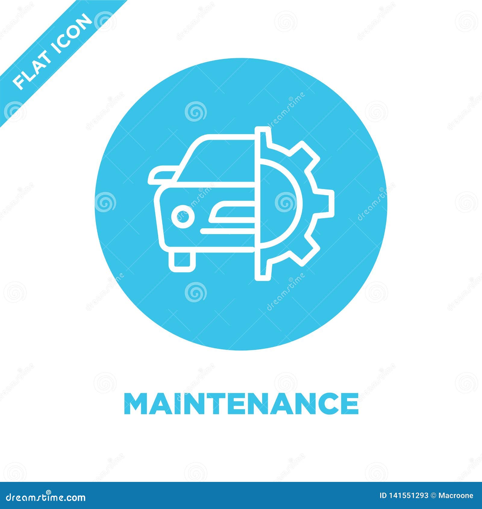 Maintenance Icon Vector. Thin Line Maintenance Outline Icon Vector ...