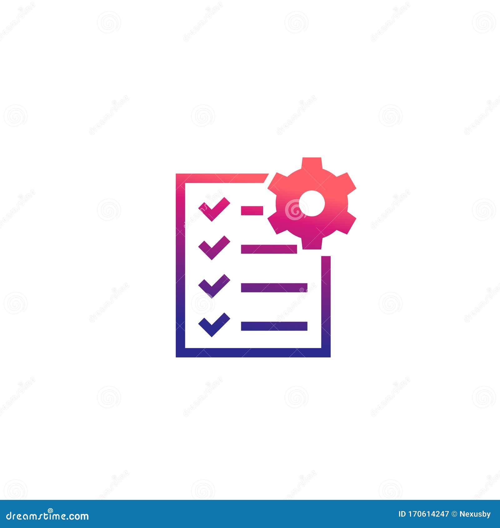 Maintenance list icon stock vector. Illustration of technology - 170614247