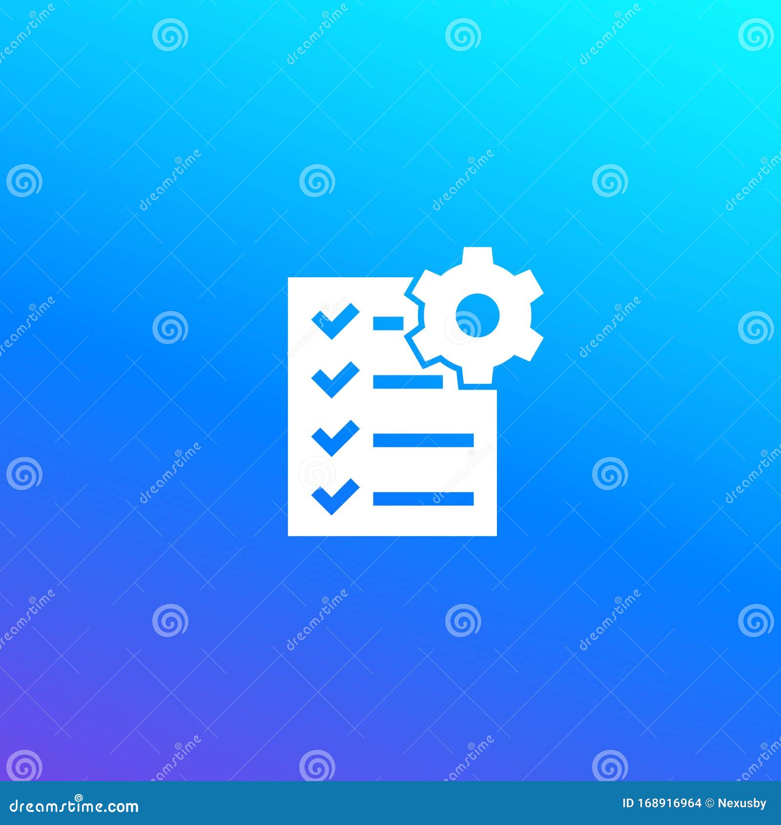 Maintenance List Vector Icon Stock Vector - Illustration of settings ...