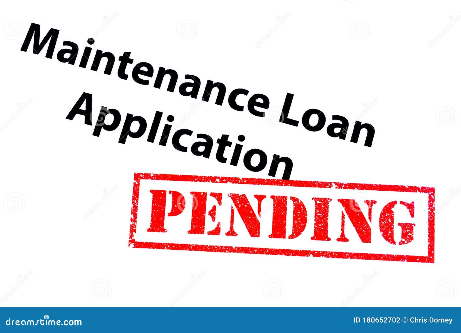 Maintenance Loan Application Pending Stock Illustration - Illustration ...