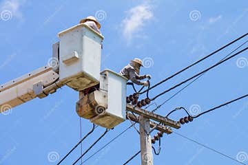 Maintenance of Power Distribution System 22 Kv Editorial Photography ...