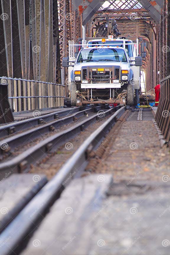 Maintenance Rail Line Track Stock Photo - Image of crew, track: 38091634