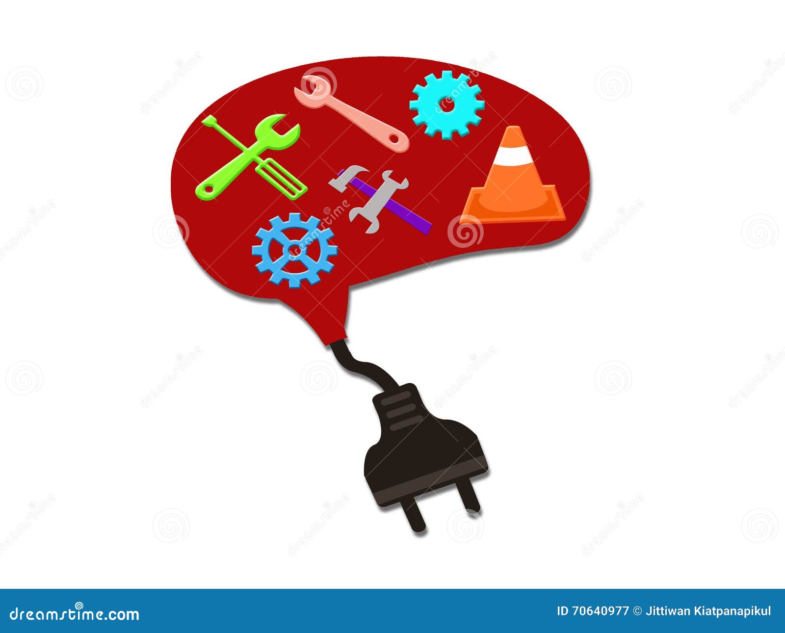 Maintenance Brain To Generate Idea Or Creativity And Innovation To ...