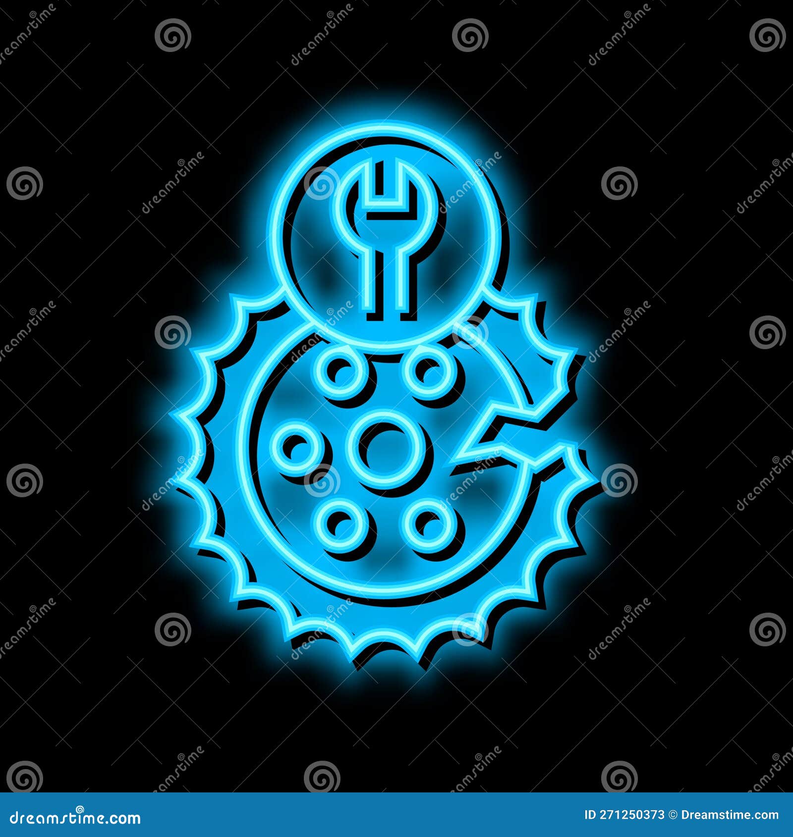 Maintenance and Repairs Neon Glow Icon Illustration Stock Vector ...