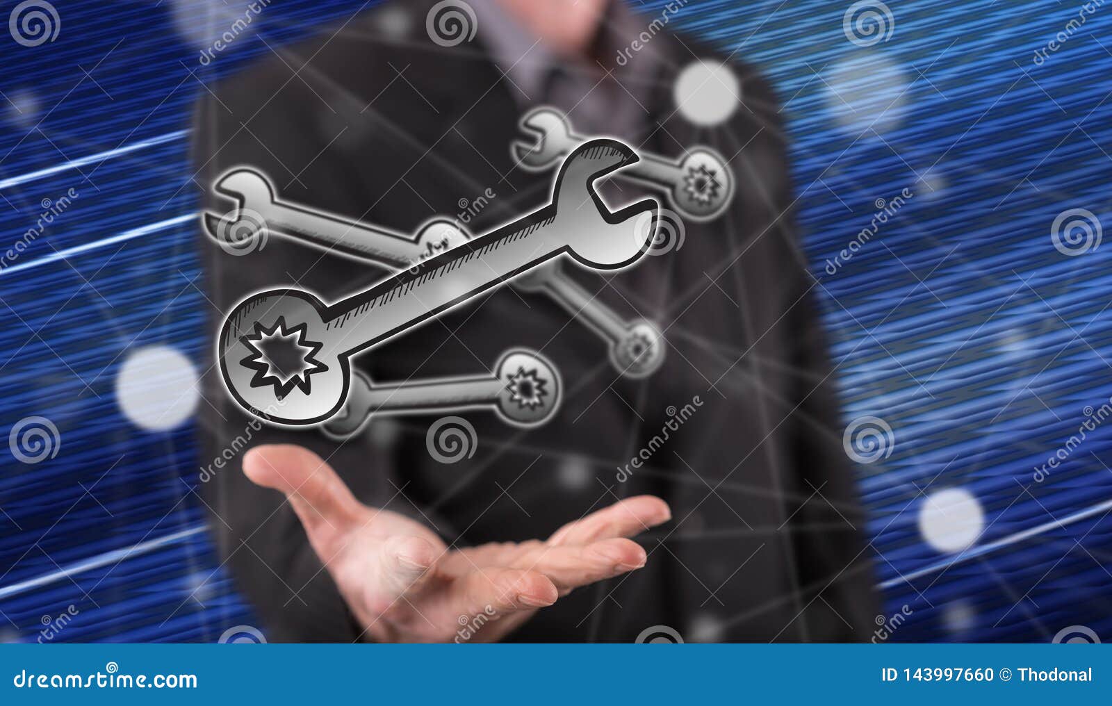 Concept of Maintenance Service Stock Photo - Image of technical, tools ...