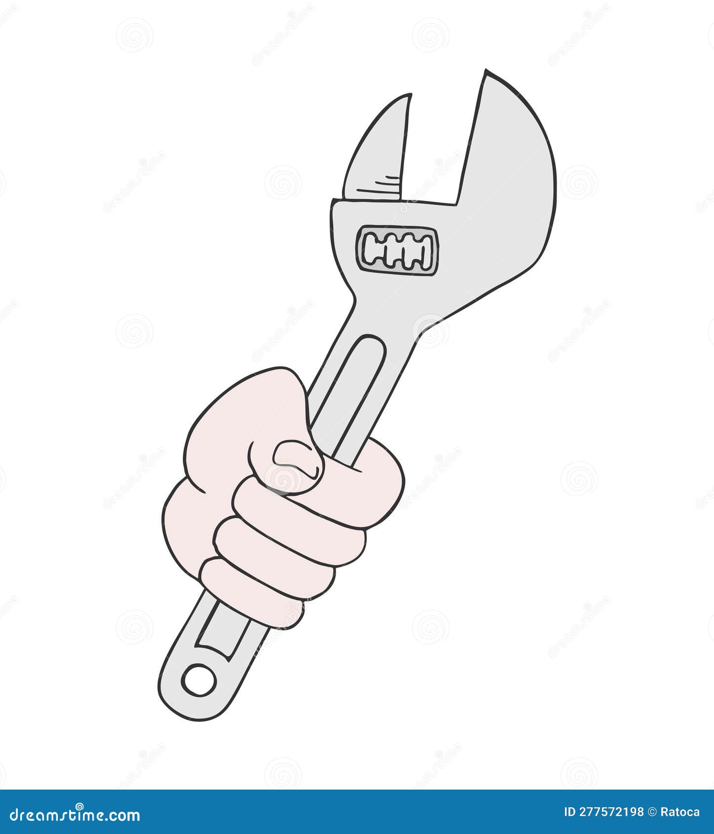 Maintenance Service Tool Hand Draw Stock Vector - Illustration of ...