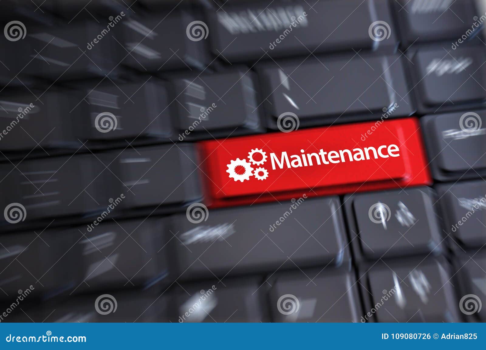 Maintenance Services Concept with Keyboard Button As Shortcut Stock ...