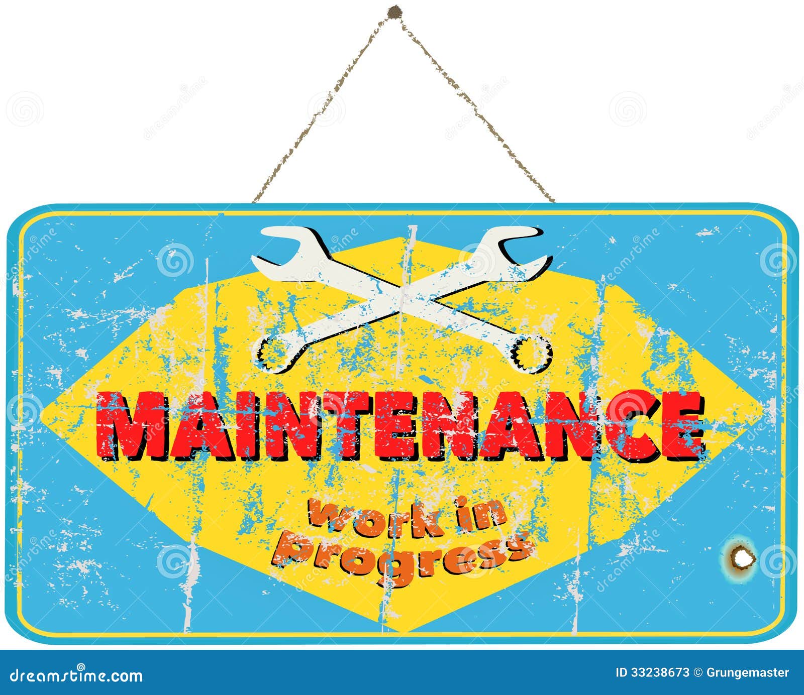 Maintenance sign stock vector. Illustration of object - 33238673