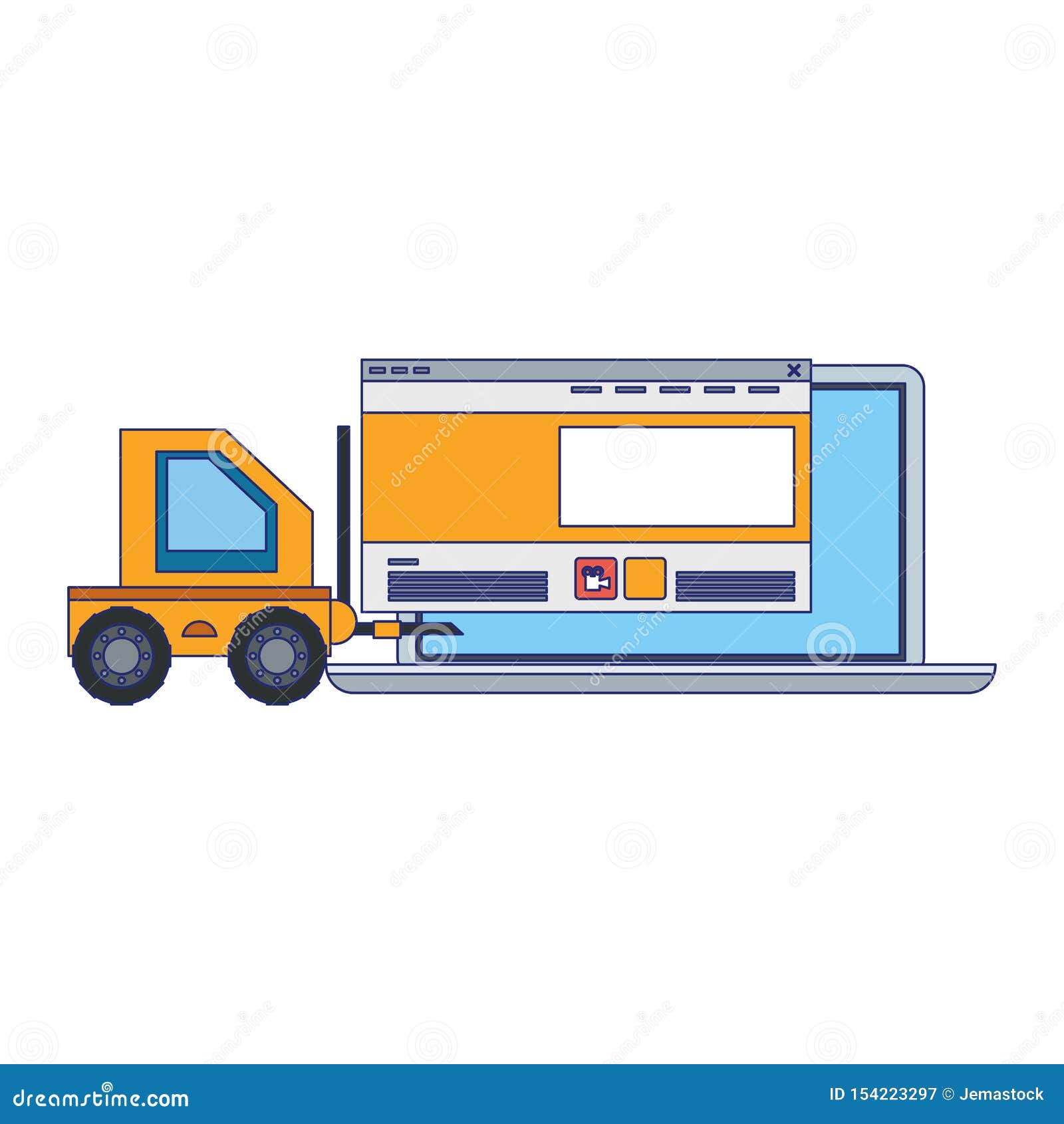 Maintenance Support Technology Web Cartoon Stock Vector - Illustration ...