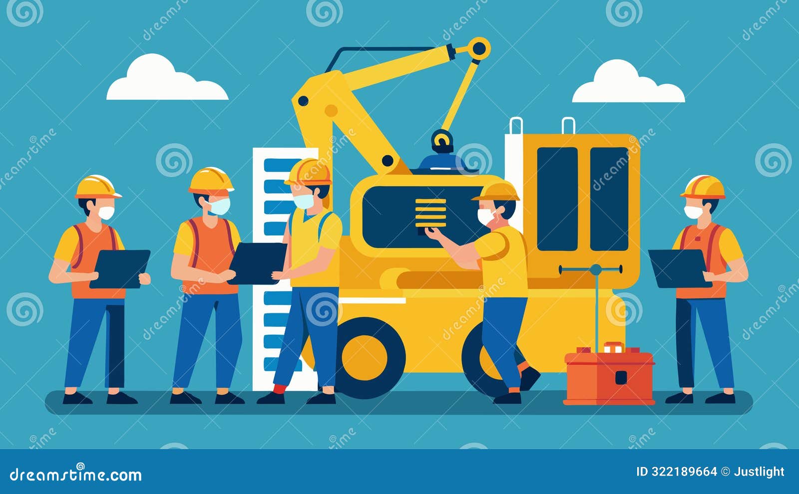 The Maintenance Team is Using Specialized Tools To Diagnose and Fix an ...