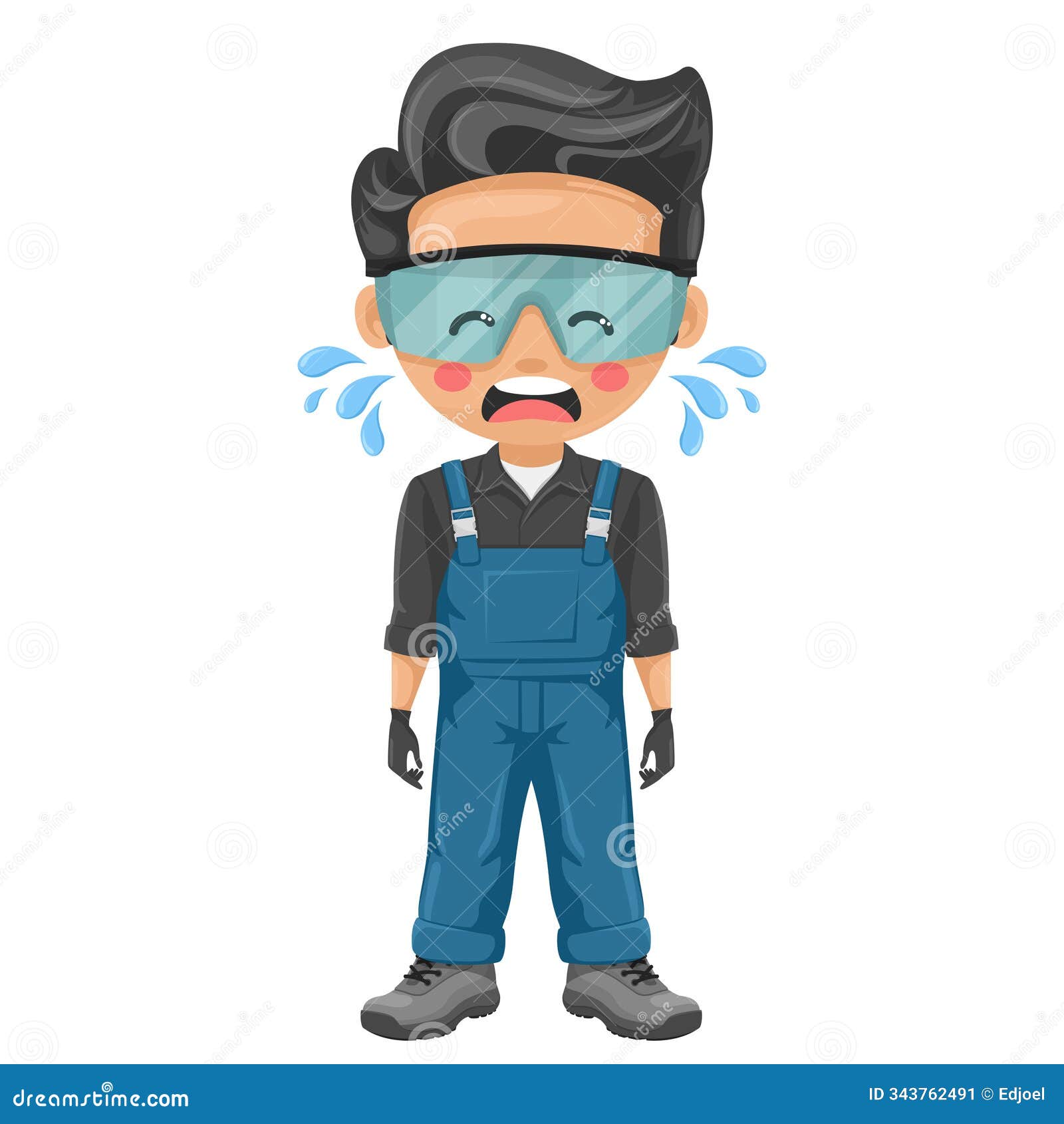 Maintenance Technician Crying, Symbolizing the Humanity and ...