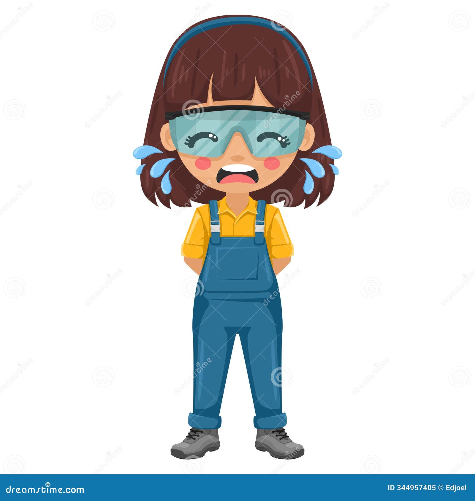 Vulnerability Woman Mirror Fear Vector | CartoonDealer.com #329928819