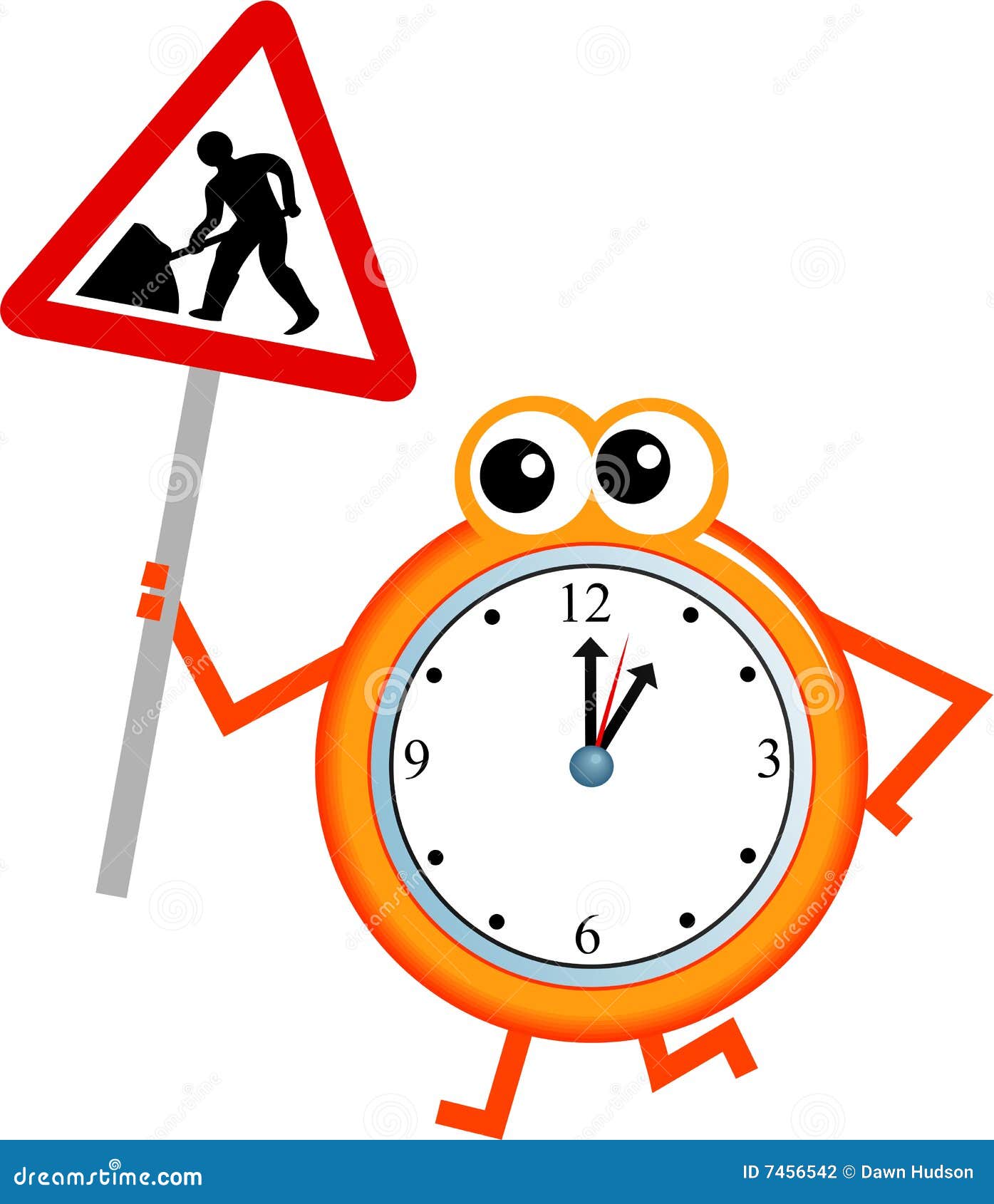 Maintenance time stock illustration. Illustration of face - 7456542