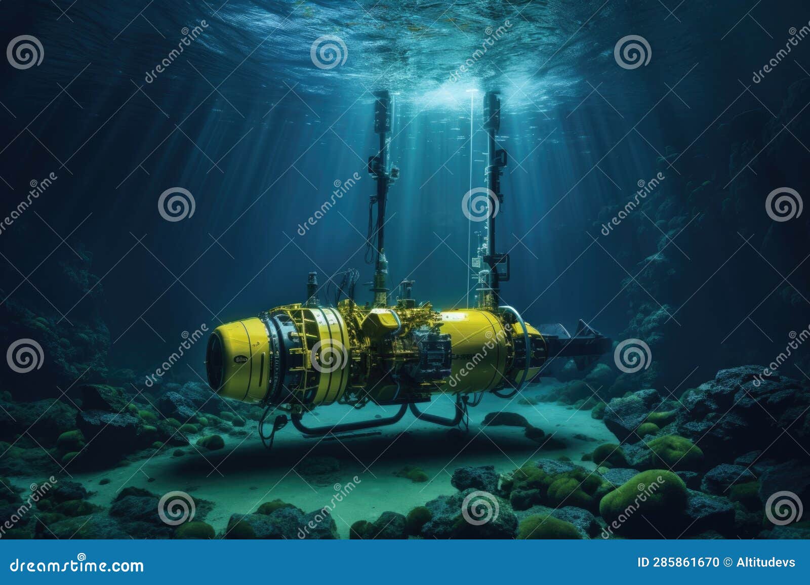 Maintenance Tools and Equipment for Underwater Turbines Stock ...