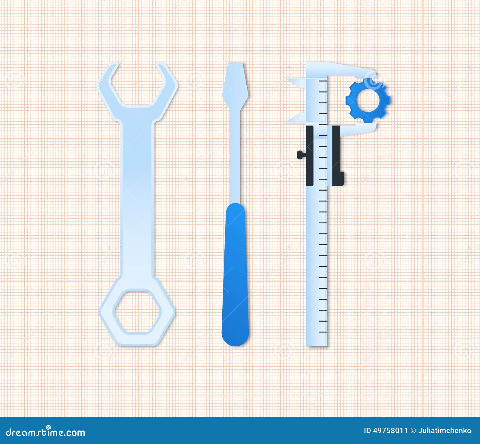 Maintenance tools stock vector. Illustration of adjust - 49758011