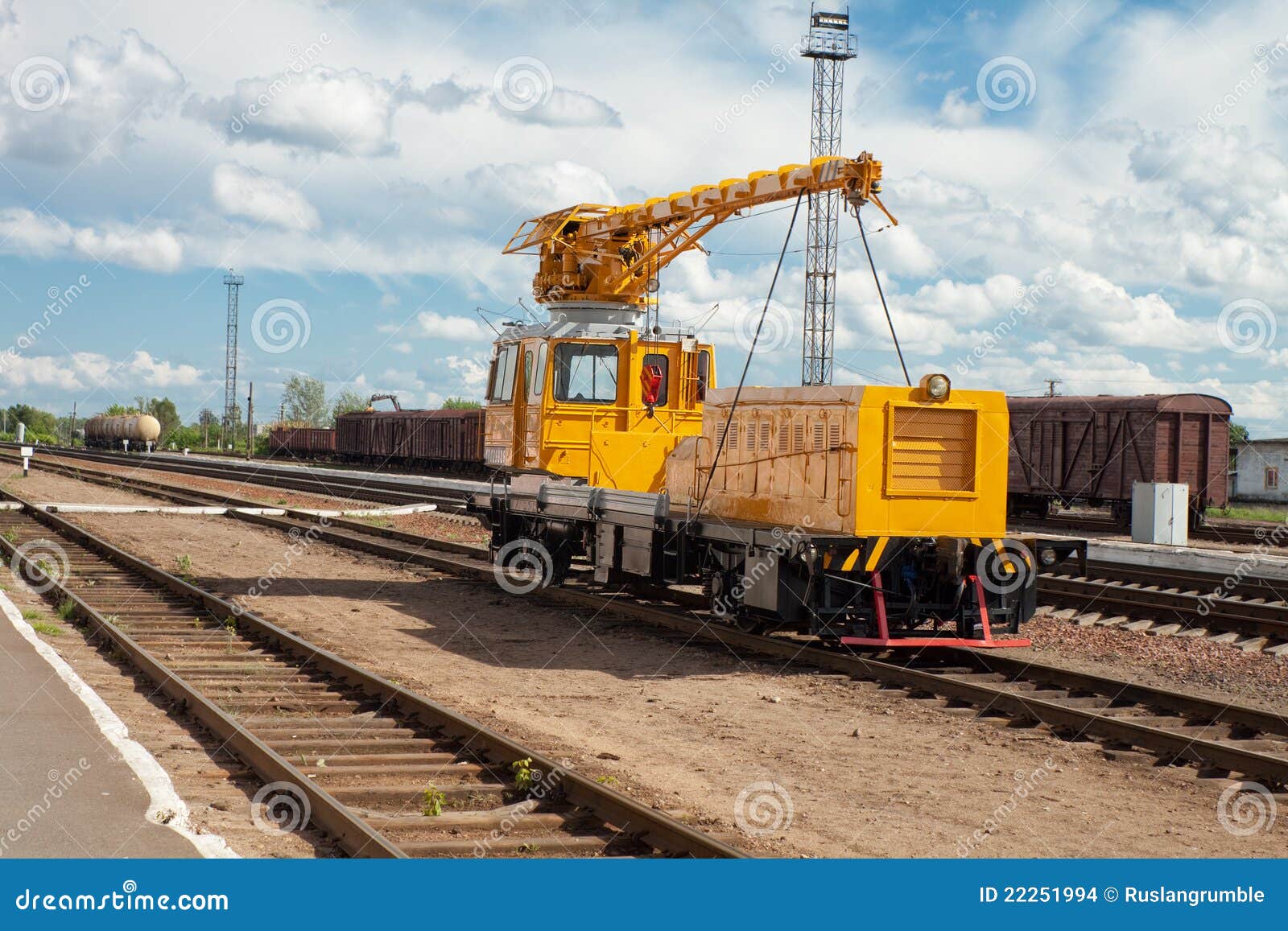 Maintenance train stock photo. Image of technology, railroad - 22251994