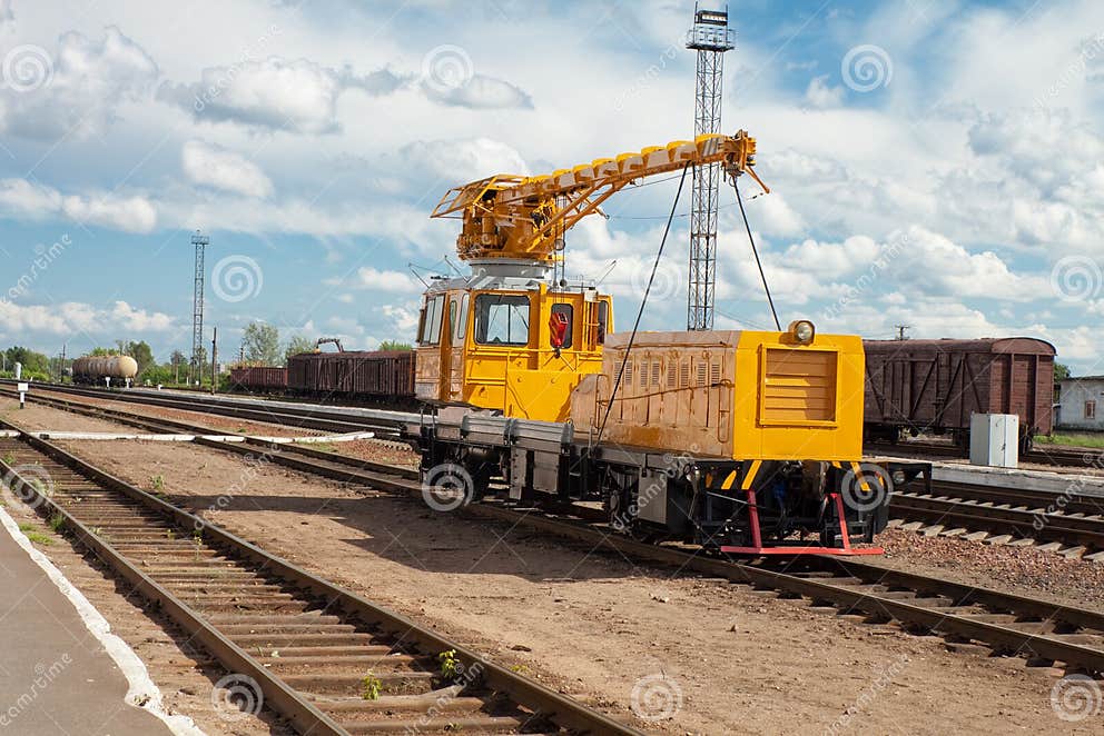 Maintenance train stock photo. Image of technology, railroad - 22251994