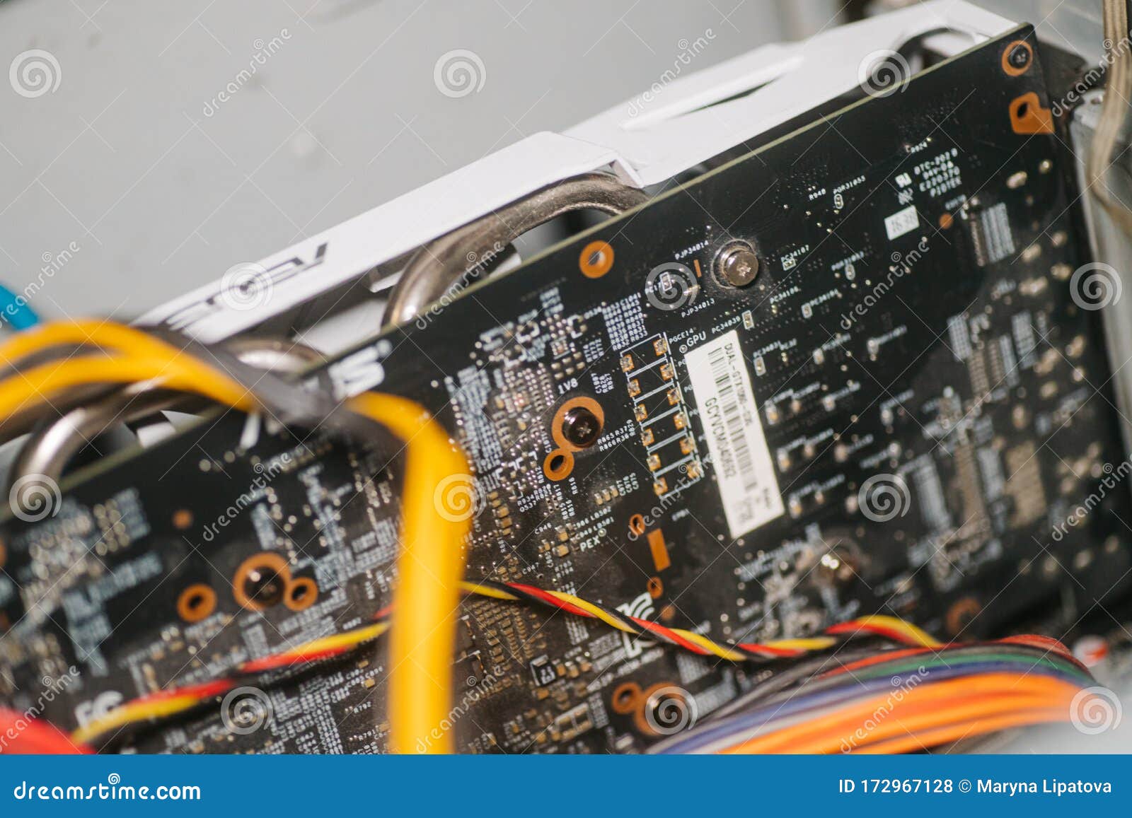 Maintenance Update System Upgrate Concept. Computer Parts with Harddisk ...