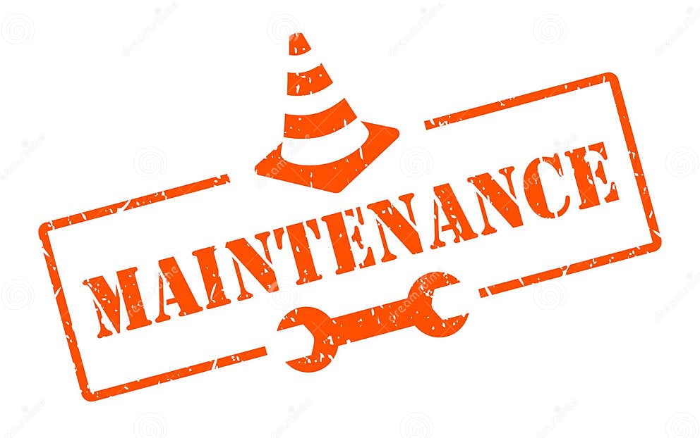 Maintenance vector sign stock vector. Illustration of order - 162937608