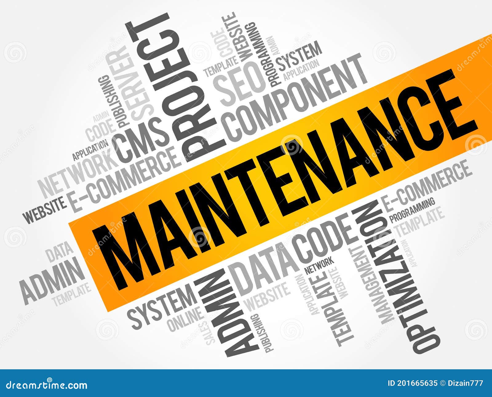 Maintenance Word Cloud Collage Stock Illustration - Illustration of ...
