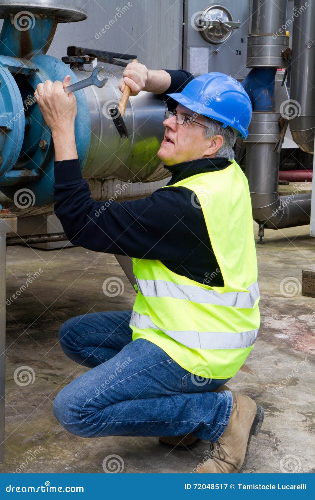 Maintenance worker stock image. Image of construction - 72048517