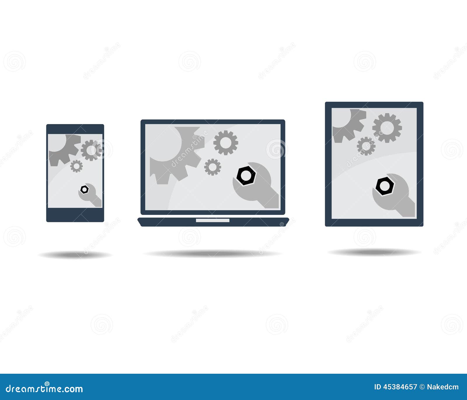 Maintenence Display Icon Symbol Cartoon Vector | CartoonDealer.com ...