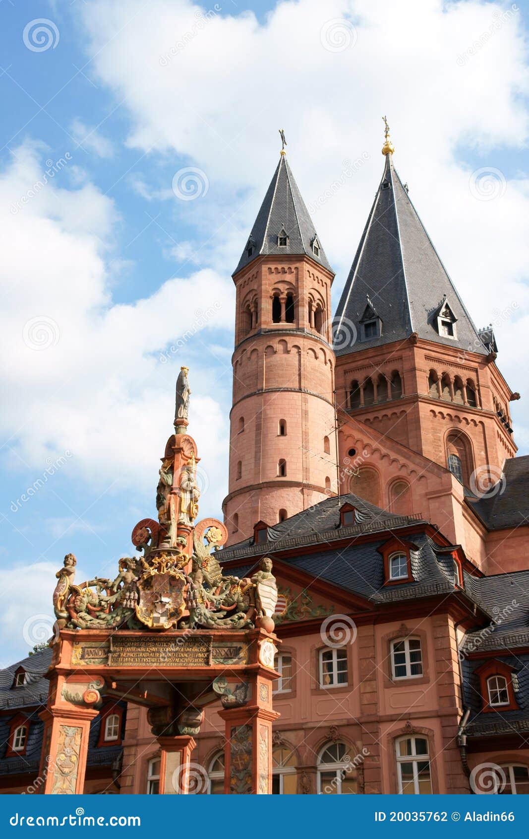 Mainz Cathedral stock photo. Image of religion, architecture - 20035762