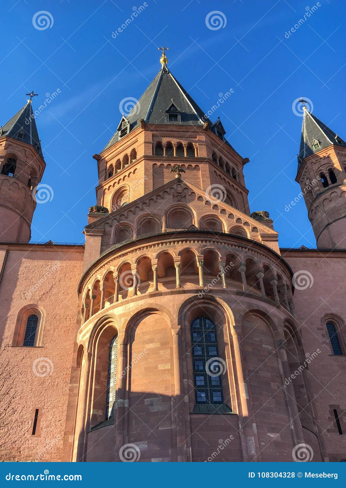 Mainz Cathedral stock photo. Image of space, faith, exterior - 108304328