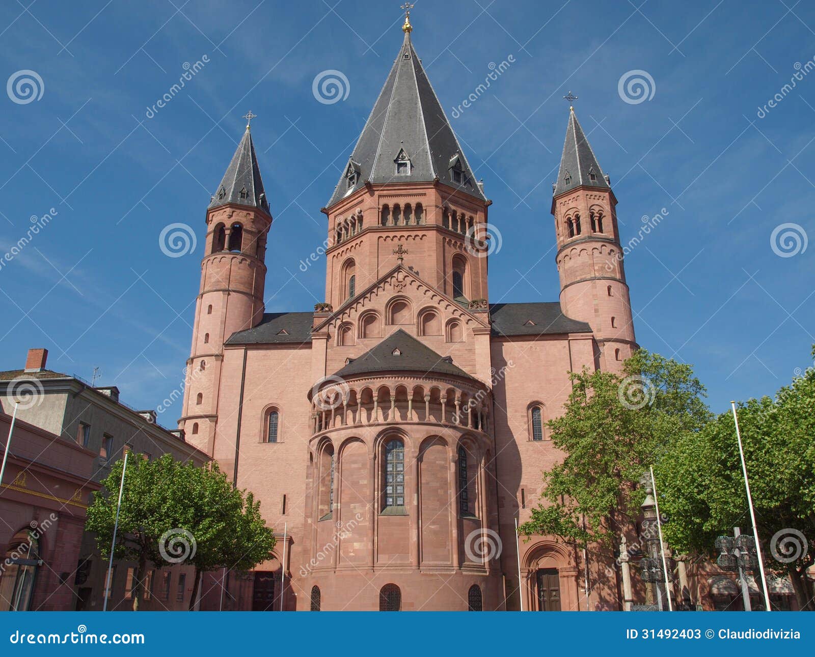 Mainz Cathedral stock image. Image of goth, mainzer, architecture ...