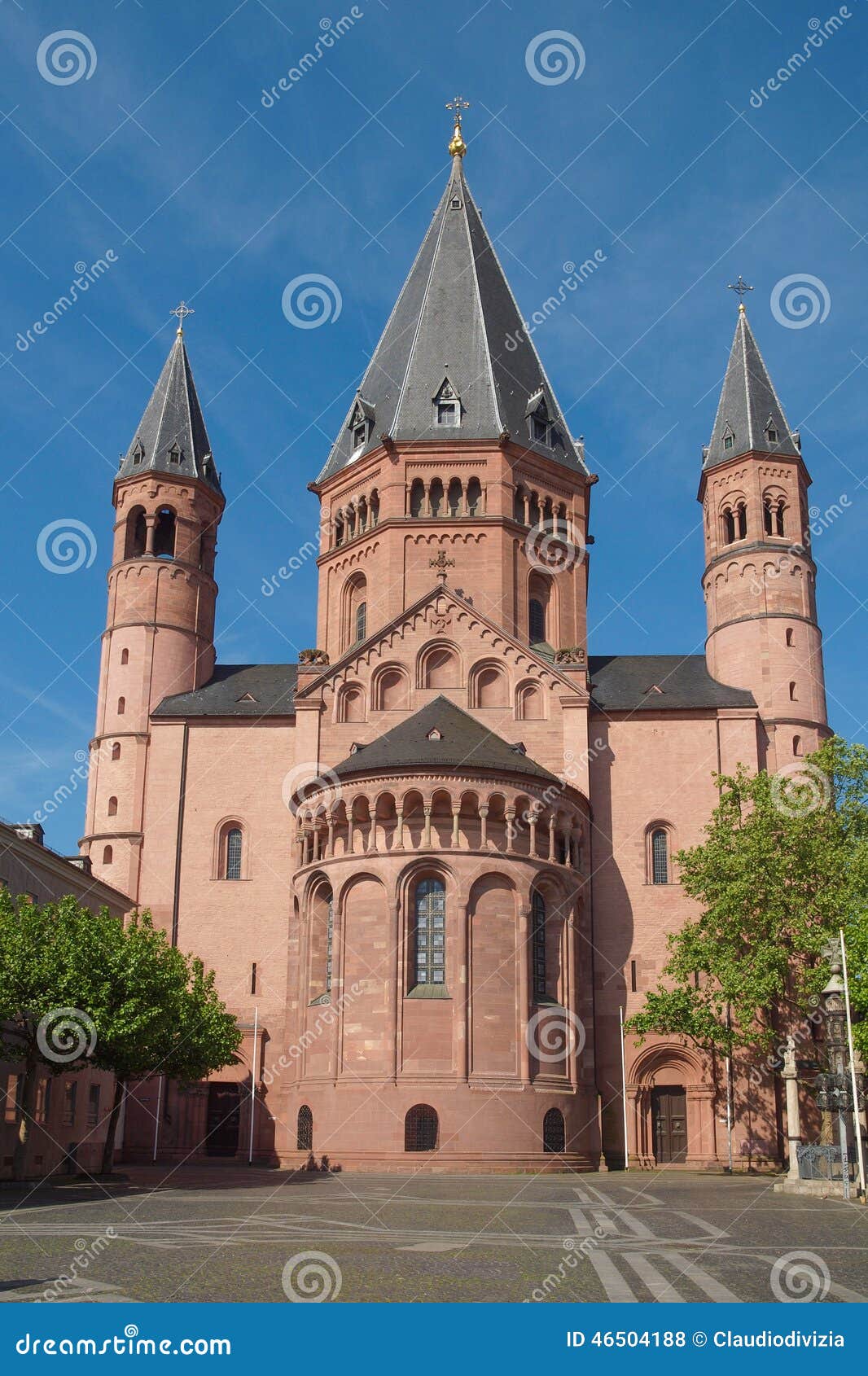 Mainz Cathedral stock photo. Image of faith, ages, ancient - 46504188