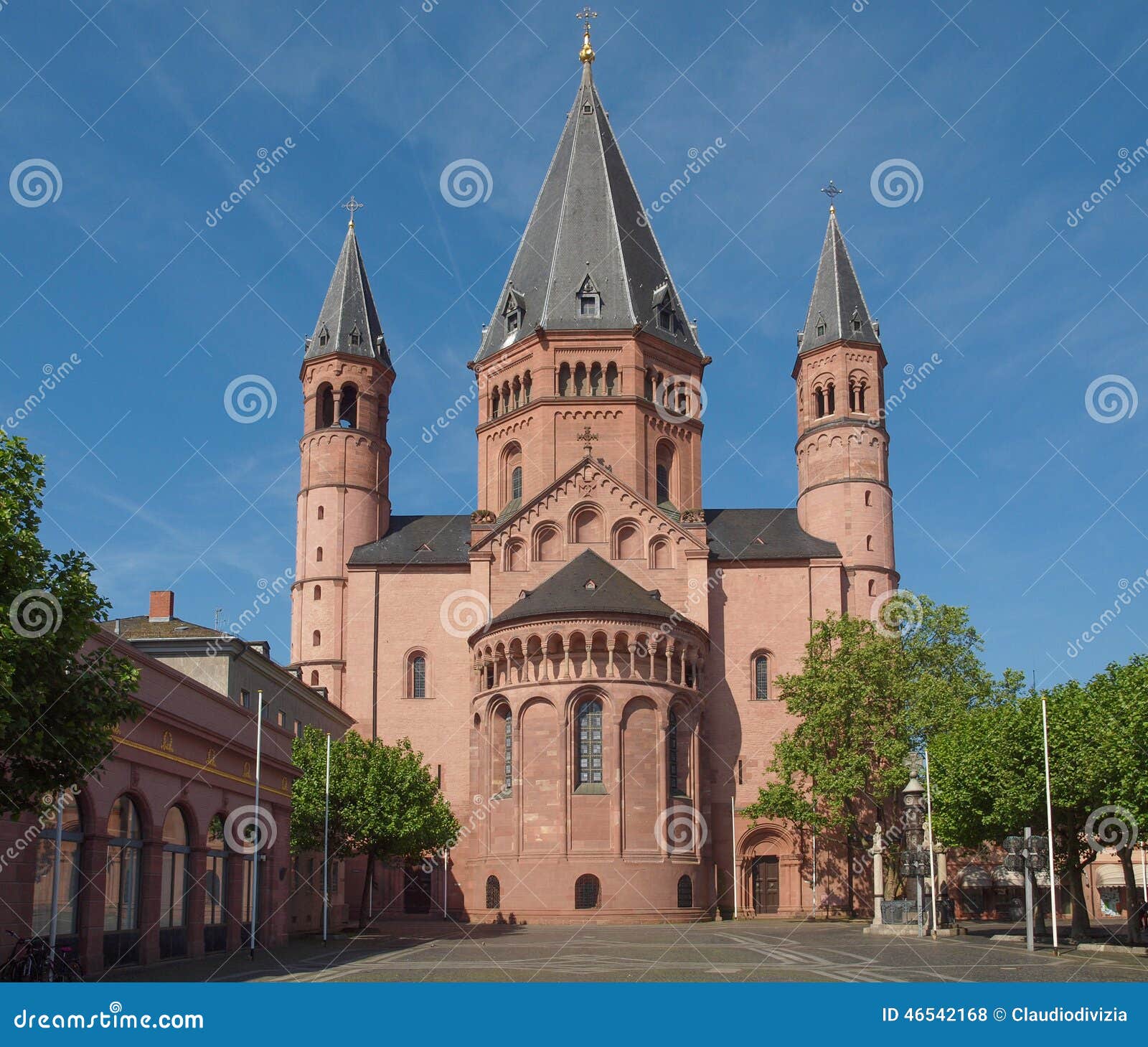 Mainz Cathedral stock photo. Image of mainz, germany - 46542168