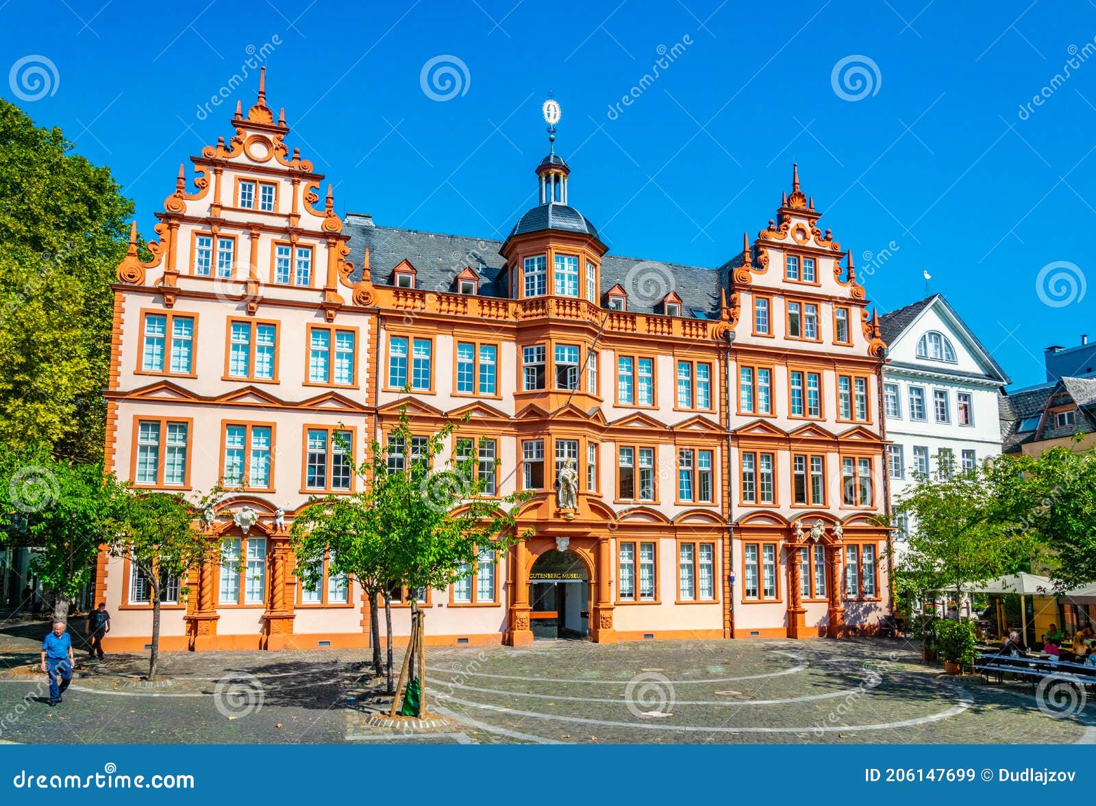 MAINZ, GERMANY, AUGUST 17, 2018: View of the Gutenberg Museum in Mainz ...