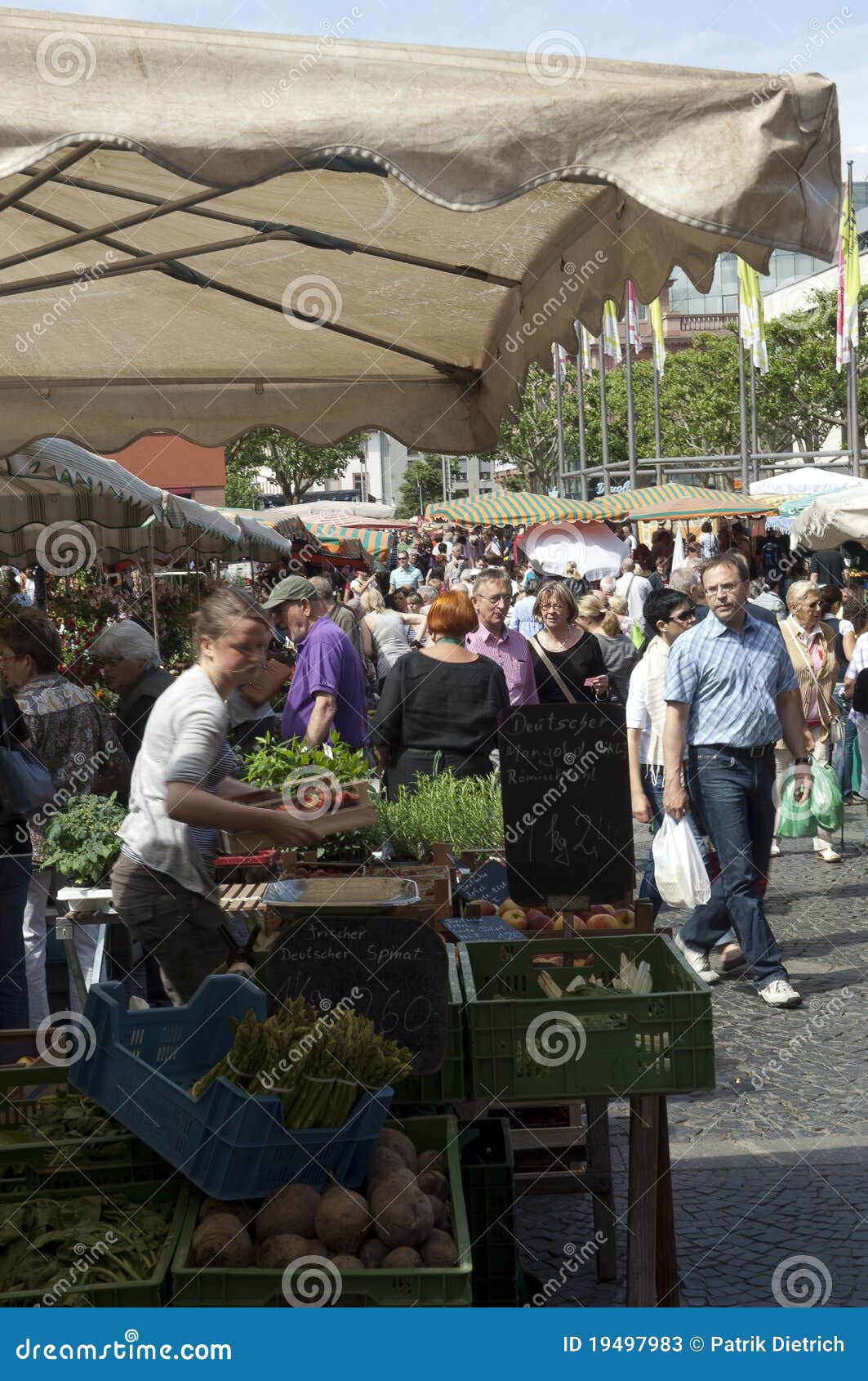 MAINZ, GERMANY Farmer Market Editorial Stock Photo - Image of farmers ...