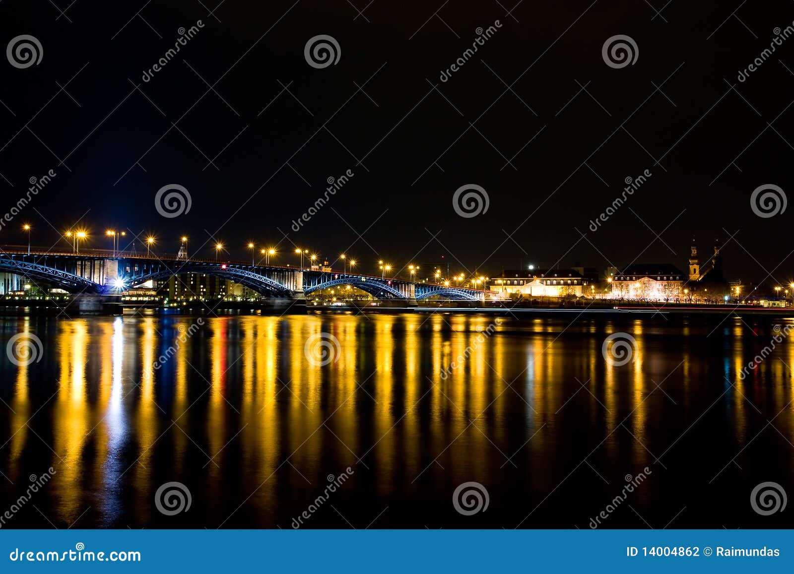 Mainz Nightlife stock photo. Image of long, german, light - 14004862