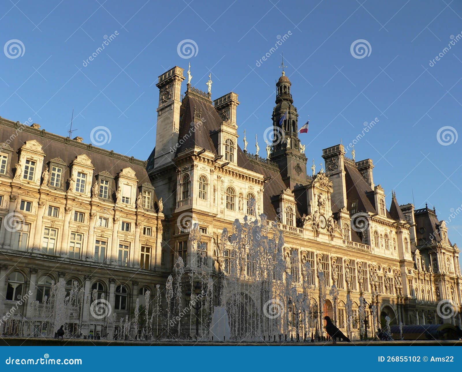 Mairie, Paris ( France ) stock photo. Image of grand - 26855102